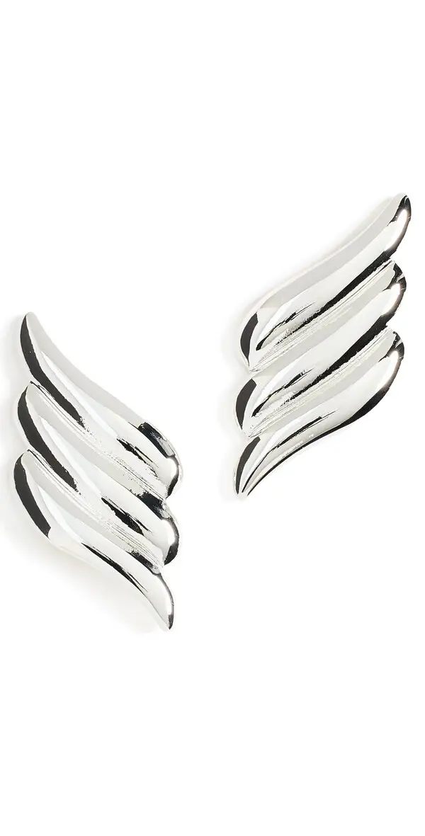 HEAVEN MAYHEM Wing Earrings - Silver