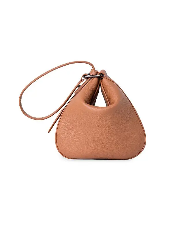 Akris Little Anna Leather Hobo Bag