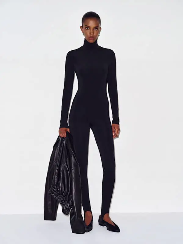 REFORMATION Cordelia Knit Bodysuit - Black
