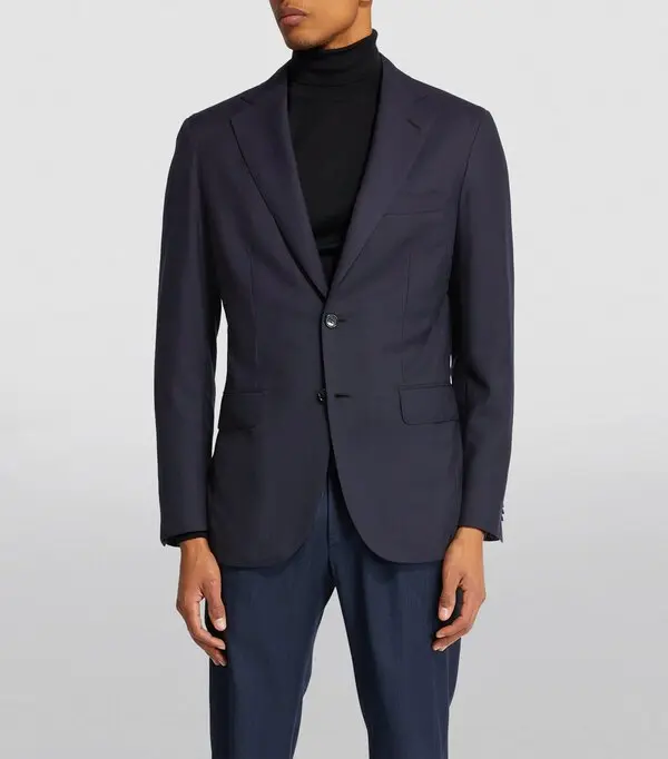 Brioni Wool-silk Plume Blazer