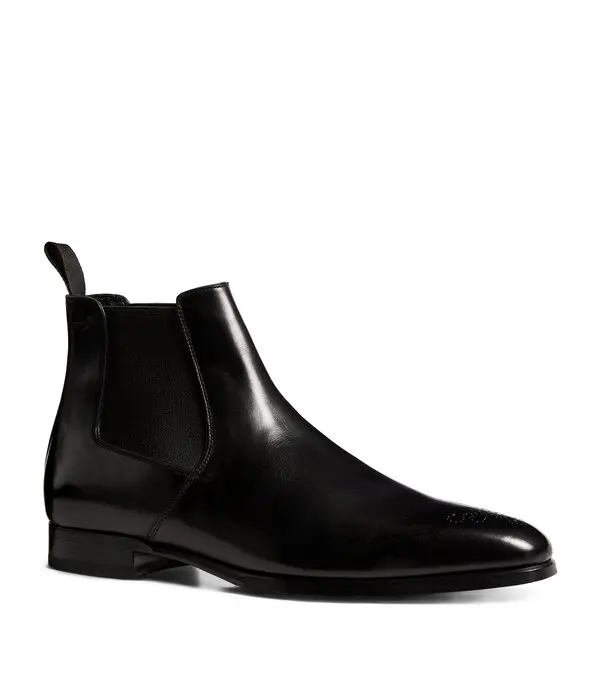 Brioni Vitello Roma Leather Boots Black Mens Brioni Vitello Roma Leather Boots Black Mens main image 3
