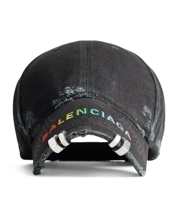 Balenciaga Logo Cap (Rainbow) Balenciaga Rainbow Cap in Black for Men | Lyst main image 4