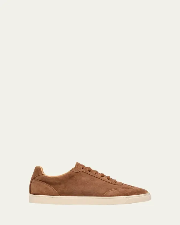 Brunello Cucinelli Suede T-toe Sneakers - Brown