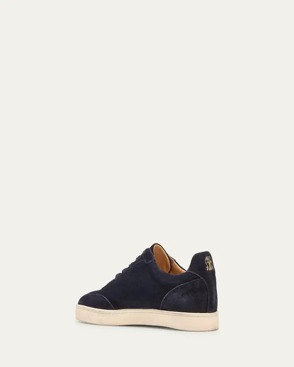 Brunello Cucinelli Suede T-toe Sneakers - Brown