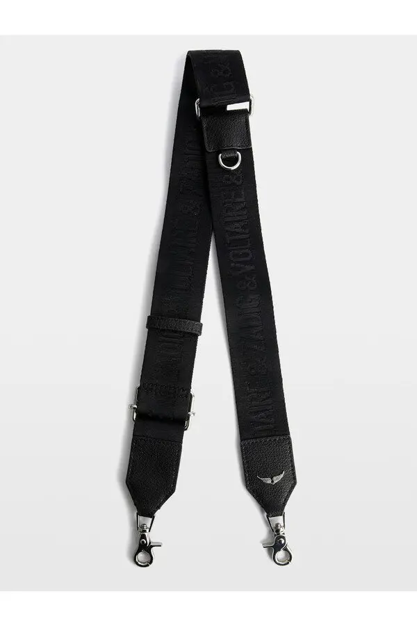 Zadig&Voltaire Leather Shoulder Strap - Black