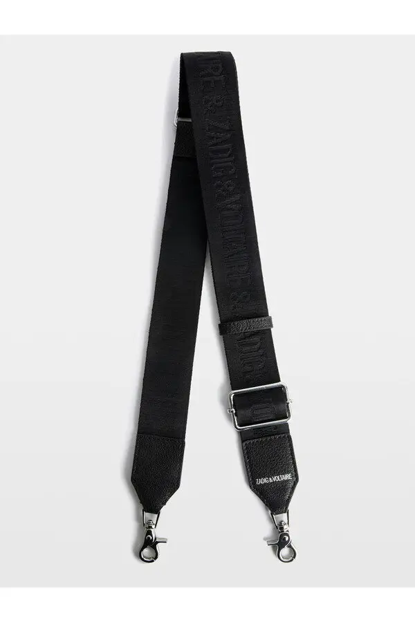 Zadig&Voltaire Leather Shoulder Strap - Black