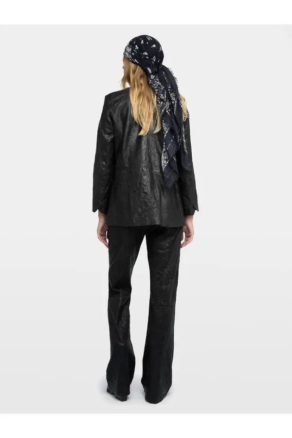 Zadig&Voltaire Visco Crinkled Leather Jacket