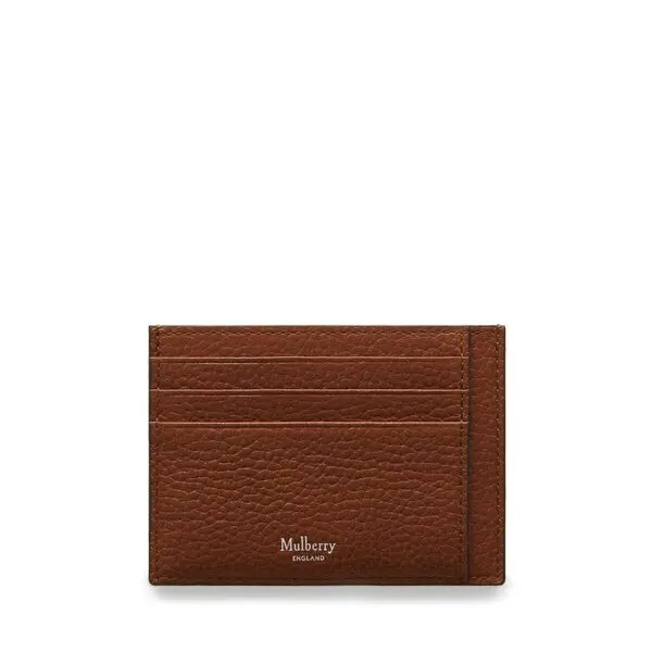 Mulberry Card Holder - Oak Small Classic Grain