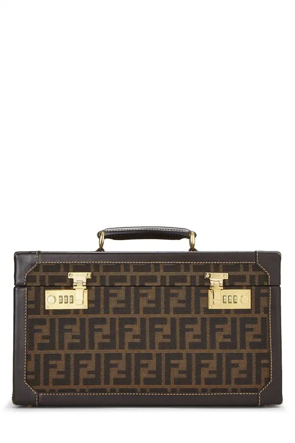 Fendi Zucca Canvas Box Vanity - Brown