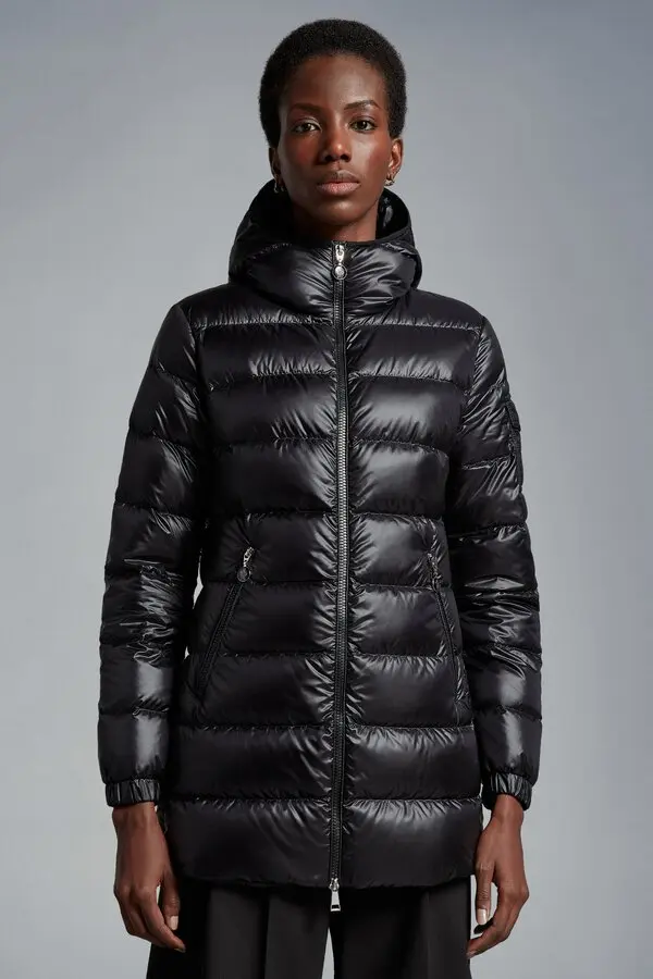 Moncler Glements Mid-length Down Jacket - Black