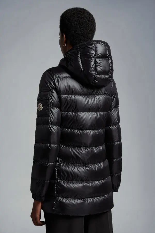 Moncler Glements Mid-length Down Jacket - Black