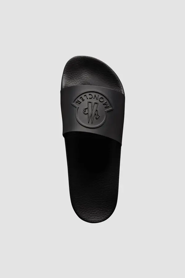Moncler Basile Slides - Black