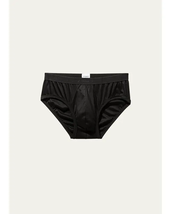 Zimmerli Sea Island Cotton Briefs - Black Pattern