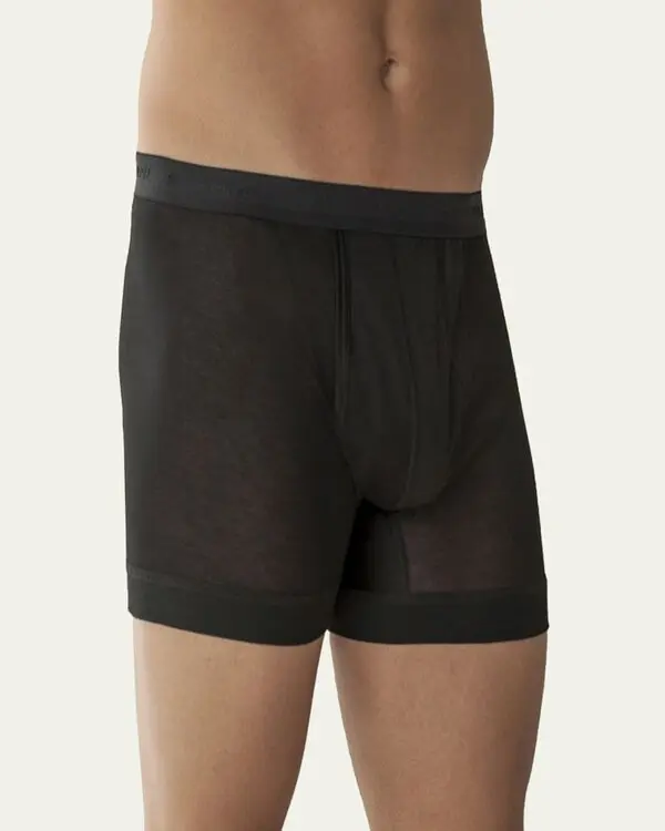 Zimmerli Royal Classic Boxer Briefs - Black