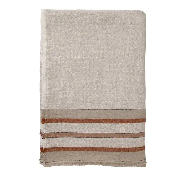 POM POM AT HOME Beck Oversized Linen Throw - Natural