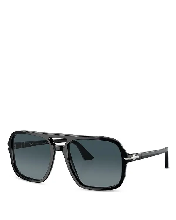 Persol Aviator Sunglasses - Black/blue Polarized Gradient