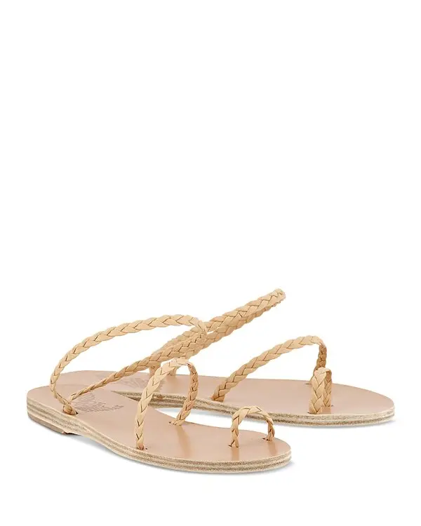 ANCIENT GREEK SANDALS Eleftheria Braided Strappy Sandals - Natural