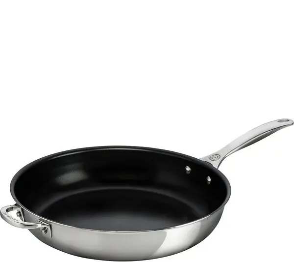 LE CREUSET 12-1/2' Nonstick Deep Fry Pan With H Elper Handle - One-color