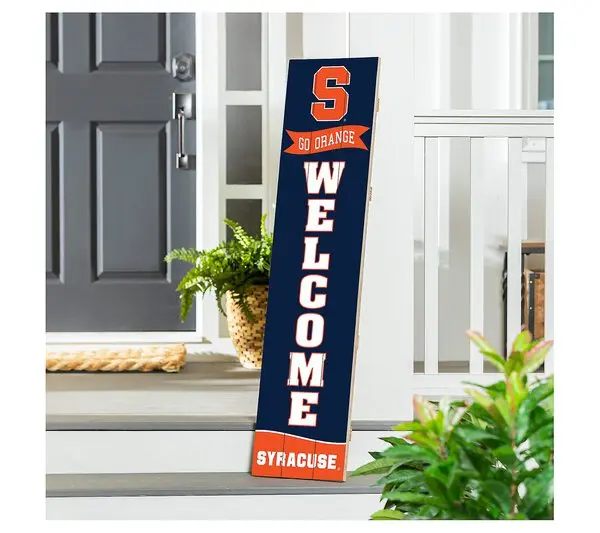 EVERGREEN Ncaa 47' Wood Porch Leaner Fan Sign - One-color