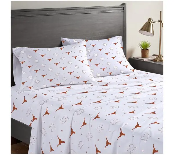 PEGASUS SPORTS Ncaa Small X Queen Sheet Set - One-color