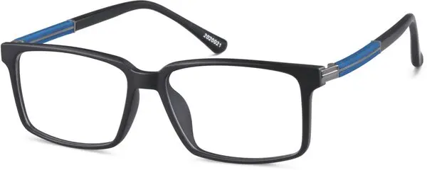 Zenni Rectangle Full Rim Frame - Black