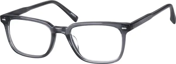Zenni Rectangle Full Rim Frame - Dark Gray