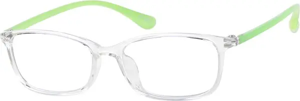 Zenni Rectangle Full Rim Frame - Green