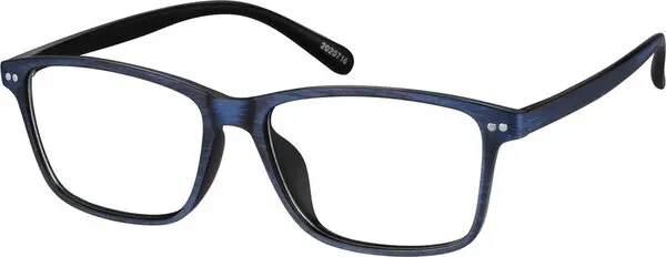 Zenni Rectangle Full Rim Eyeglasses - Navy