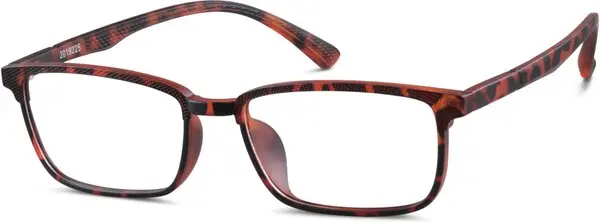 Zenni Rectangle Full Rim Frame - Tortoiseshell