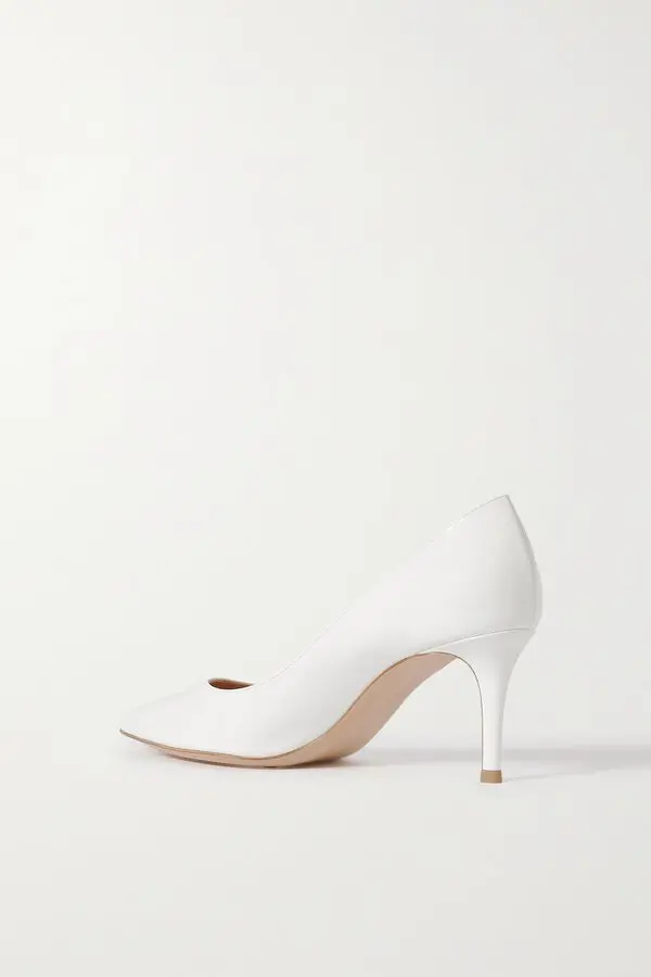GIANVITO ROSSI 70 Patent-leather Pumps - White