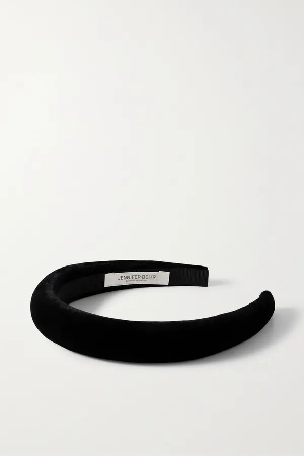 JENNIFER BEHR Tori Velvet Headband - Black