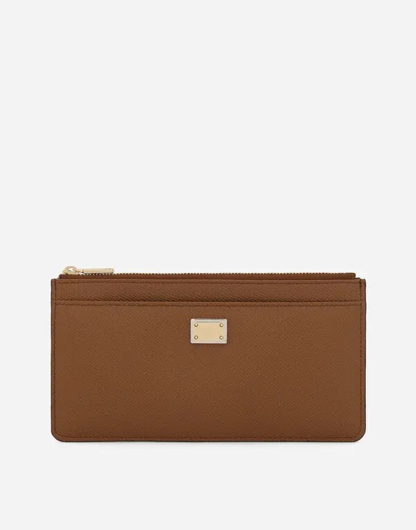 Dolce & Gabbana Large Card Holder With Tag - Brown