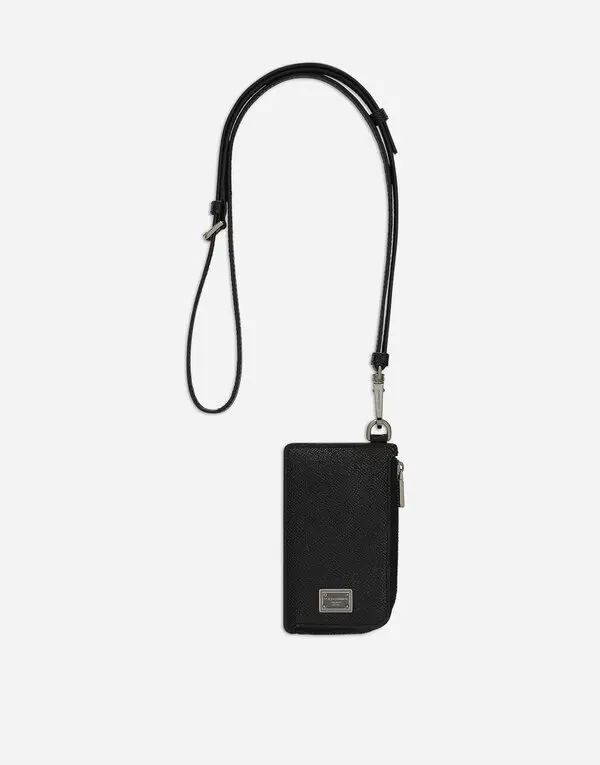 Dolce & Gabbana Calfskin Card Holder - Black