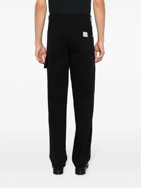 AWAKE NY Logo-embroidered Straight-leg Jeans