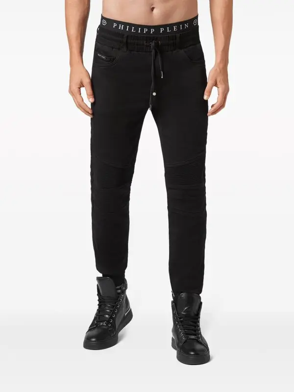 Philipp Plein Mid-rise Slim-fit Jeans - Black