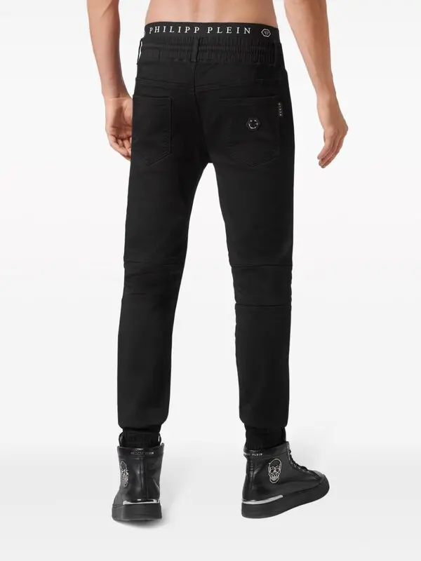 Philipp Plein Mid-rise Slim-fit Jeans - Black