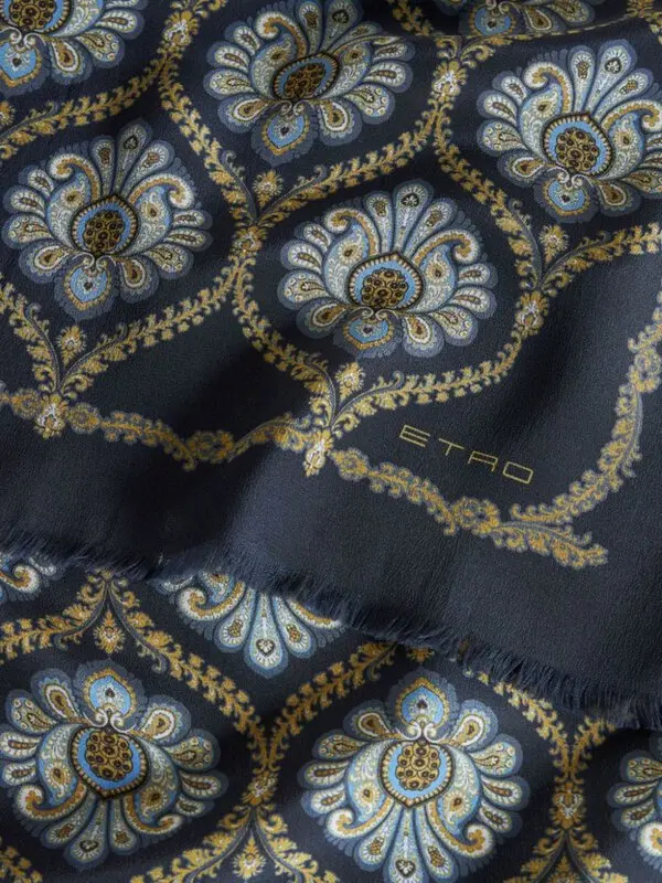 Etro Graphic-print Silk Scarf