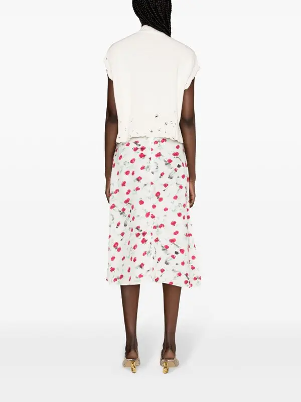 Marni Cropped Distressed Jumper