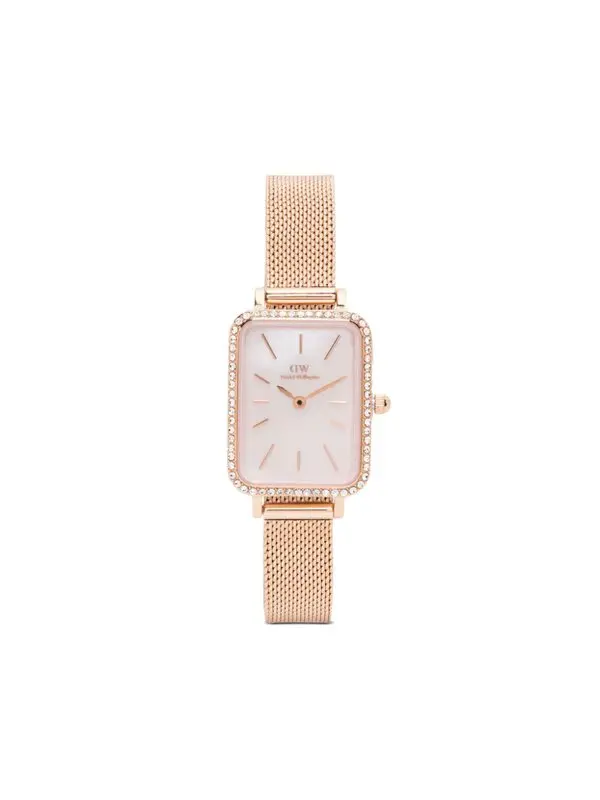 DANIEL WELLINGTON Quadro Lumine 20mm Watch - Pink