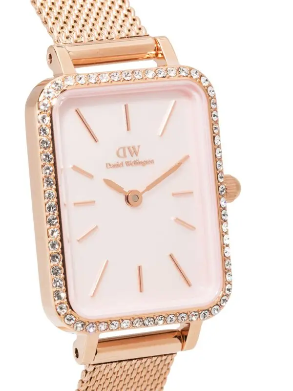 DANIEL WELLINGTON Quadro Lumine 20mm Watch - Pink