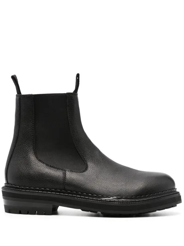 BUTTERO® Cargo Leather Chelsea Boots - Black