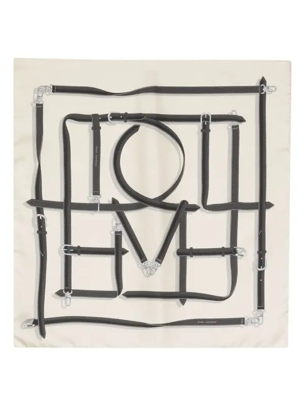 TOTEME Clasp Belt Silk Scarf - Neutrals
