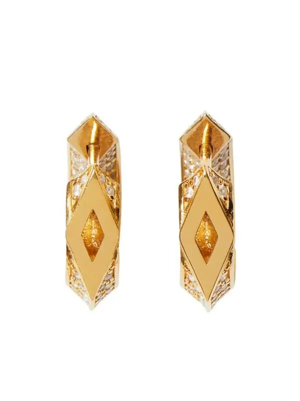 Burberry Crystal-embellished Hoop Earrings