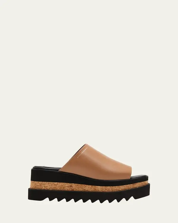Stella McCartney Sneak-elyse Platform Sandals - Brandy