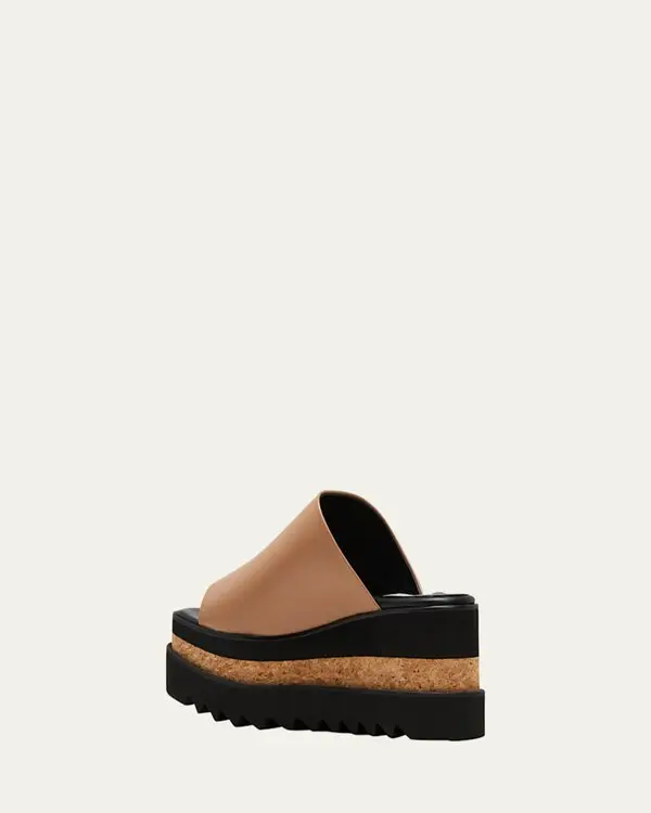 Stella McCartney Sneak-elyse Platform Sandals - Brandy
