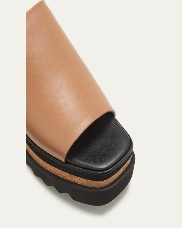 Stella McCartney Sneak-elyse Platform Sandals - Brandy