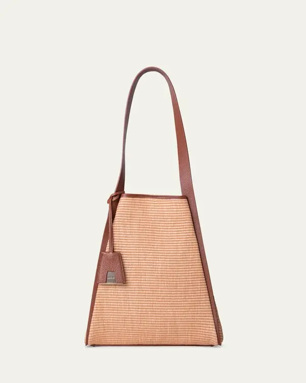 Akris Alexa Medium Raffia Tote Bag