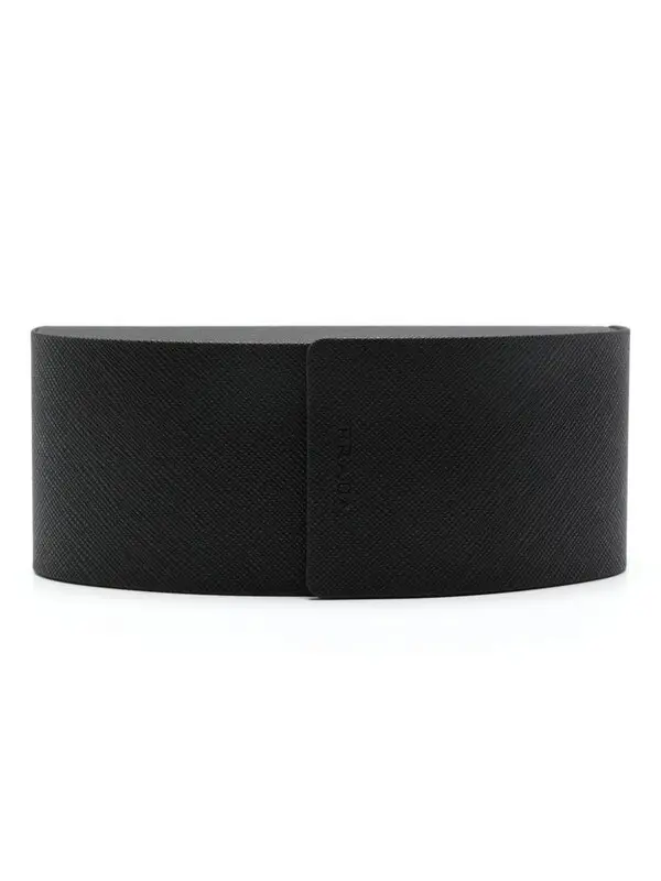 Prada Logo-engraved Rectangle Sunglasses - Black