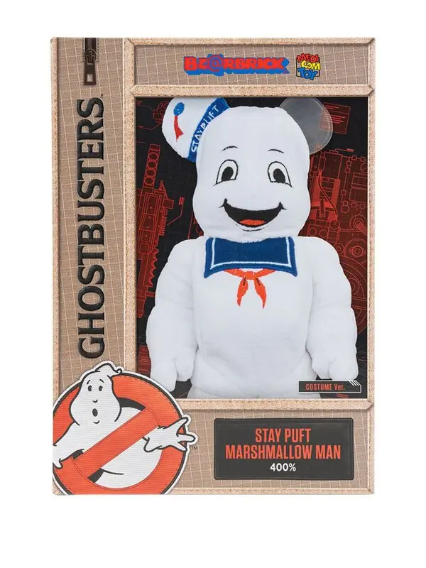 MEDICOM TOY X Ghostbusters Be@rbrick Stay Puft Marshmallow Costume 400% Figure - White