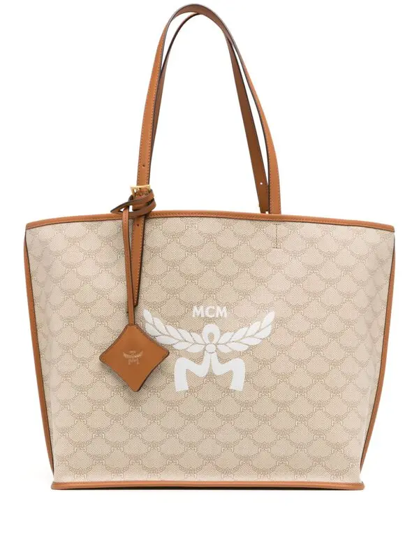 Mcm Himmel Medium Tote Bag - Neutrals
